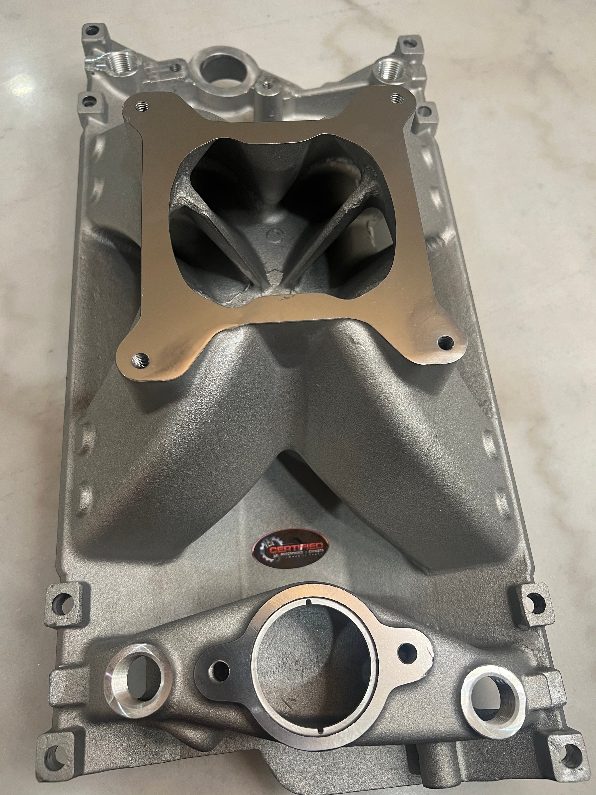 Vortec Small Block Chevy Single Plane High Rise Aluminum Intake Manifo ...