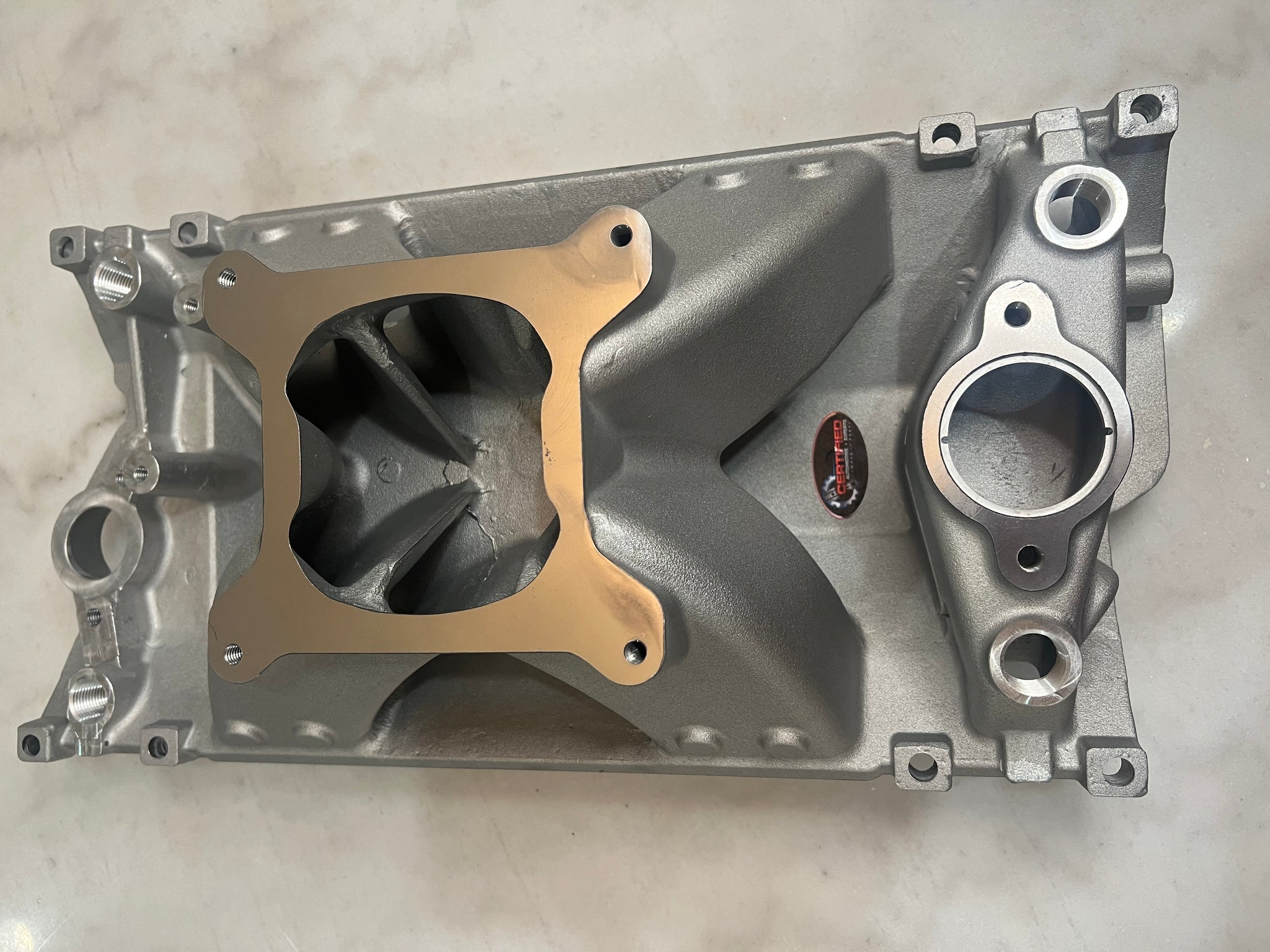 Vortec Small Block Chevy Single Plane High Rise Aluminum Intake Manifo ...