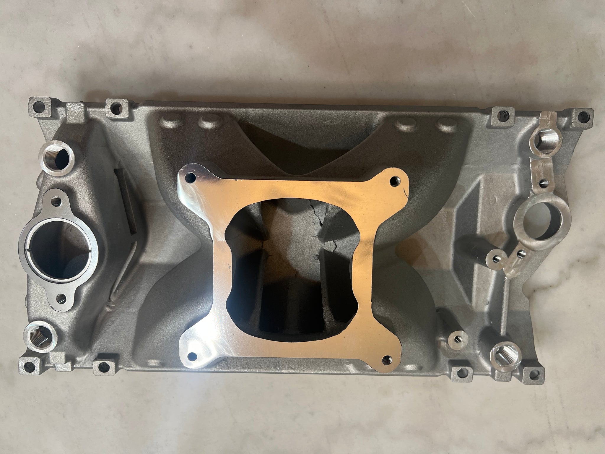 Vortec Small Block Chevy Single Plane High Rise Aluminum Intake Manifo ...